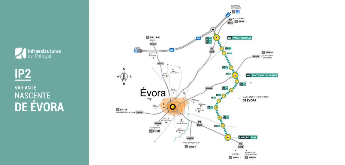 IP2 - Variante Nascente de Évora | Infraestruturas de Portugal